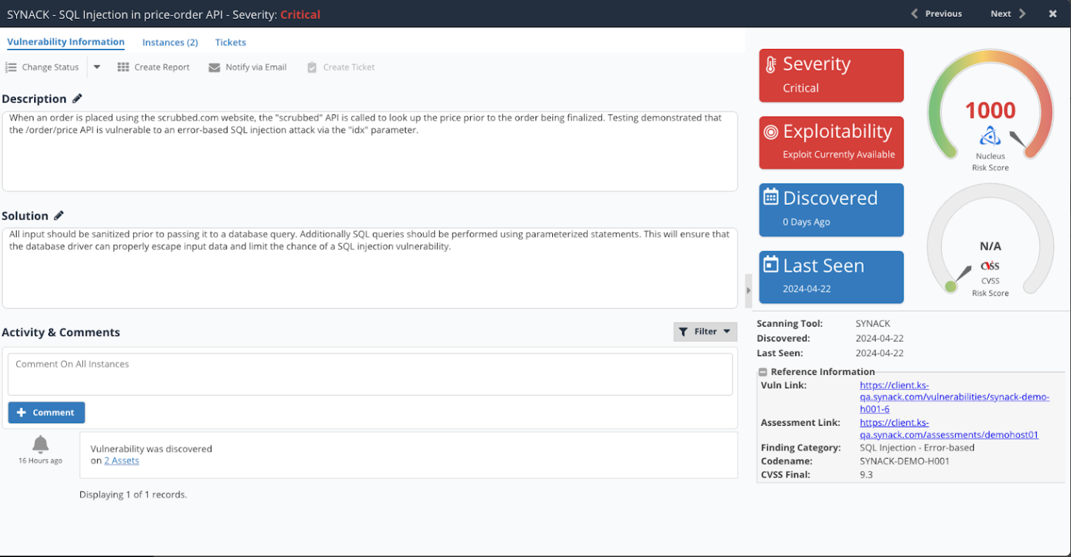 Synack Launches Integration with Nucleus Security
